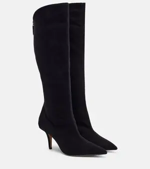Paris Texas Jessica 75 Suede Knee-high Boots - Black