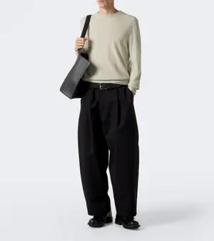 Arch4 Mr Carlos Cashmere Crew Neck Sweater - Green