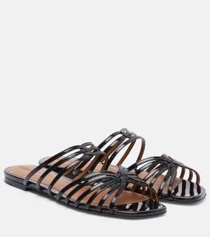 Zimmermann Aura Patent Leather Sandals