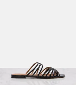 Zimmermann Aura Patent Leather Sandals