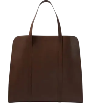 THE ROW Ben Leather Tote Bag - Brown