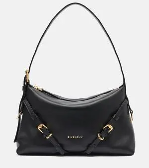 Givenchy Voyou Mini Leather Shoulder Bag - Black