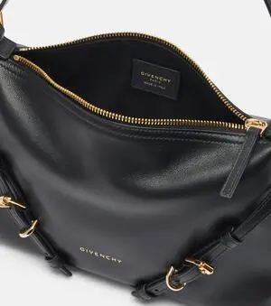 Givenchy Voyou Mini Leather Shoulder Bag - Black