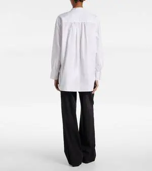 Victoria Beckham Cotton Shirt With Band Collar