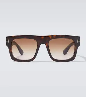 TOM FORD Fausto Square Sunglasses - Brown