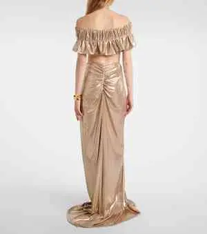 Maticevski Latitude Gathered Ruffled Gown
