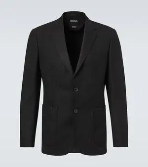 Zegna Wool Blazer - Black