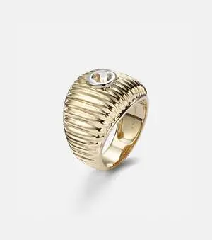 Yvonne Léon Berlingot Maxi 9kt Ring With Topaz