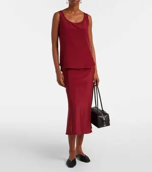 Max Mara Pecora Silk-blend Top