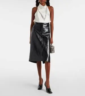 Stella McCartney Halterneck Satin Top - White