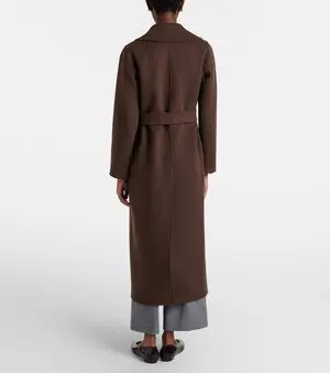 Max Mara Poldo Virgin Wool Wrap Coat - Brown