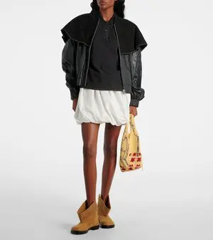 JW Anderson Caped Leather Jacket