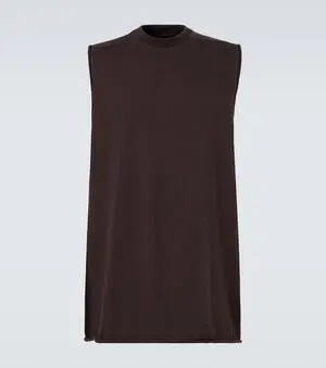 Rick Owens Jumbo Cotton Jersey Tank Top - Brown