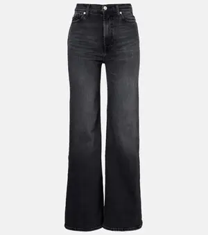 7 For All Mankind Jo Wide-leg Jeans - Grey