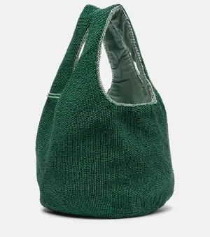 JW Anderson Mini Beaded Tote Bag - Green