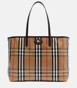 Burberry Highlands Medium Jacquard Tote Bag