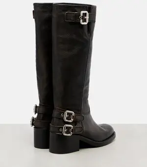 Chloé Dakota Knee-high Biker Boots - Black
