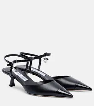 JIMMY CHOO Aren 45 Leather Pumps
