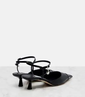 JIMMY CHOO Aren 45 Leather Pumps