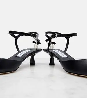 JIMMY CHOO Aren 45 Leather Pumps