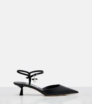 JIMMY CHOO Aren 45 Leather Pumps