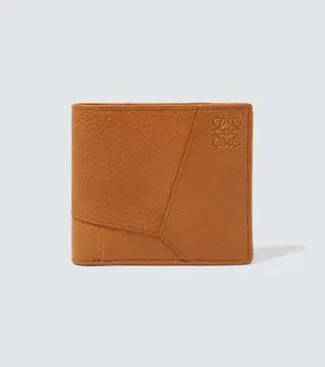 Loewe Puzzle Leather Wallet - Brown