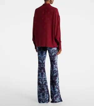 Etro Jacquard Silk Crêpe De Chine Blouse