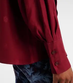 Etro Jacquard Silk Crêpe De Chine Blouse