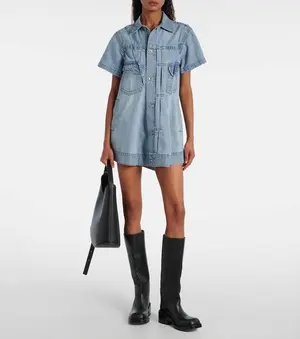 Sacai Deconstructed Denim Minidress