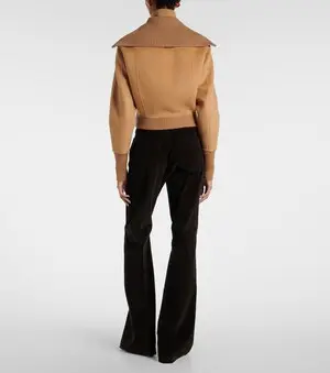 Victoria Beckham Wool And Cashmere Jacket - Beige