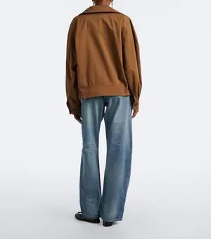 Saint Laurent V-waist Wide-leg Jeans - Blue