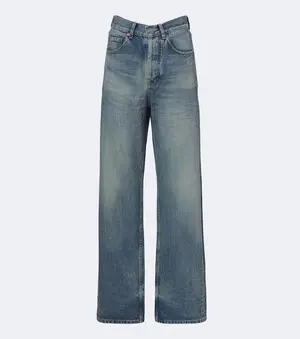 SAINT LAURENT Saint Laurent V-Waist Wide-Leg Jeans