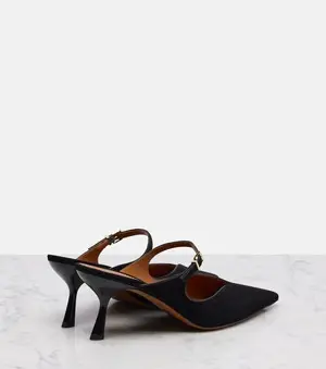 Zimmermann Aura 65 Cutout Suede Mules