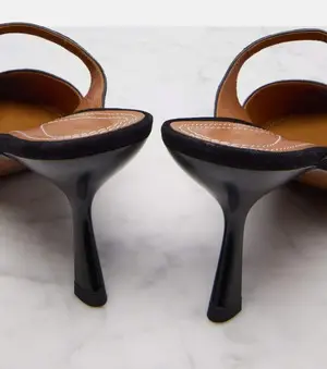 Zimmermann Aura 65 Cutout Suede Mules
