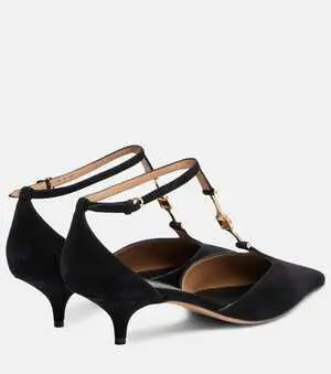 FERRAGAMO Traci 40 Suede Pumps