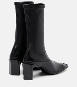 JIL SANDER Leather Mid-calf Boots