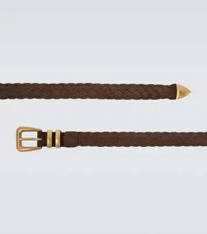 Brunello Cucinelli Braided Suede Belt