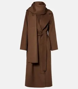 Max Mara Curoe Virgin Wool Wrap Coat