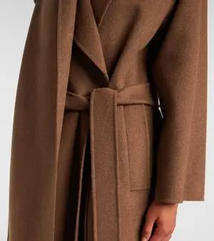 Max Mara Curoe Virgin Wool Wrap Coat