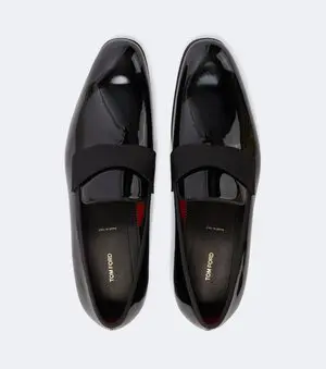 TOM FORD Patent Leather Loafers - Black