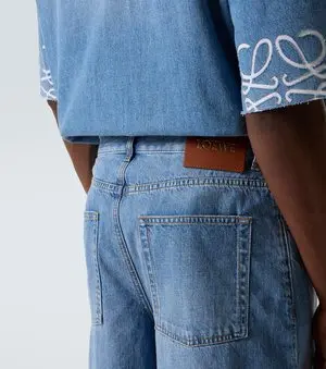 Loewe Anagram Denim Shorts