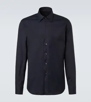 Prada Cotton-blend Shirt - Blue