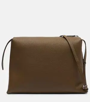 THE ROW Nu Twin Small Leather Shoulder Bag