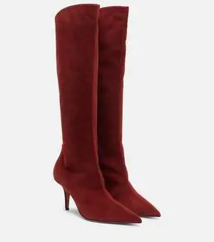 Women's Red High Heel Boots