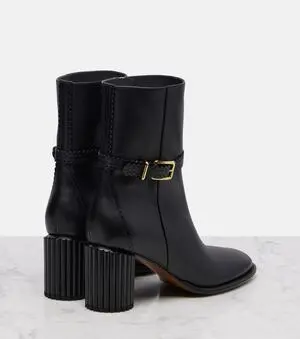 Zimmermann Eddie Leather Ankle Boots - Black