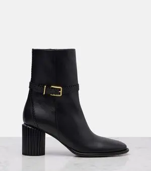 Zimmermann Eddie Leather Ankle Boots - Black
