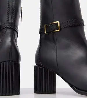 Zimmermann Eddie Leather Ankle Boots - Black