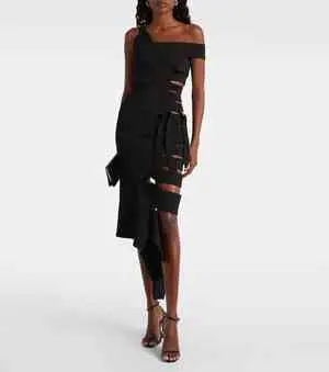 MUGLER Asymmetric Cut-out Top