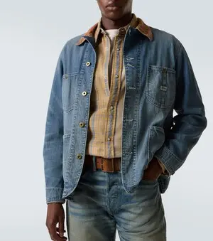 Ralph Lauren Stockton Corduroy-trimmed Denim Jacket