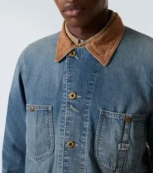 Ralph Lauren Stockton Corduroy-trimmed Denim Jacket